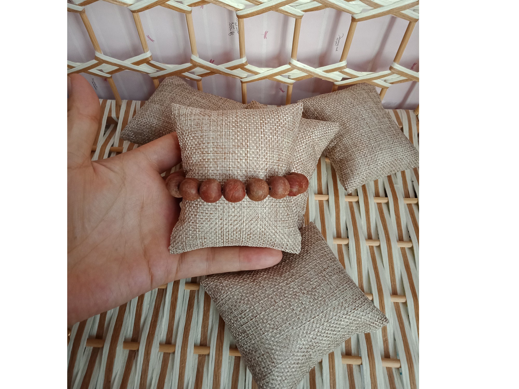 Linen Jewelry Display Pillow: Watch Box Pillow, 25 Pcs Pack - Etsy