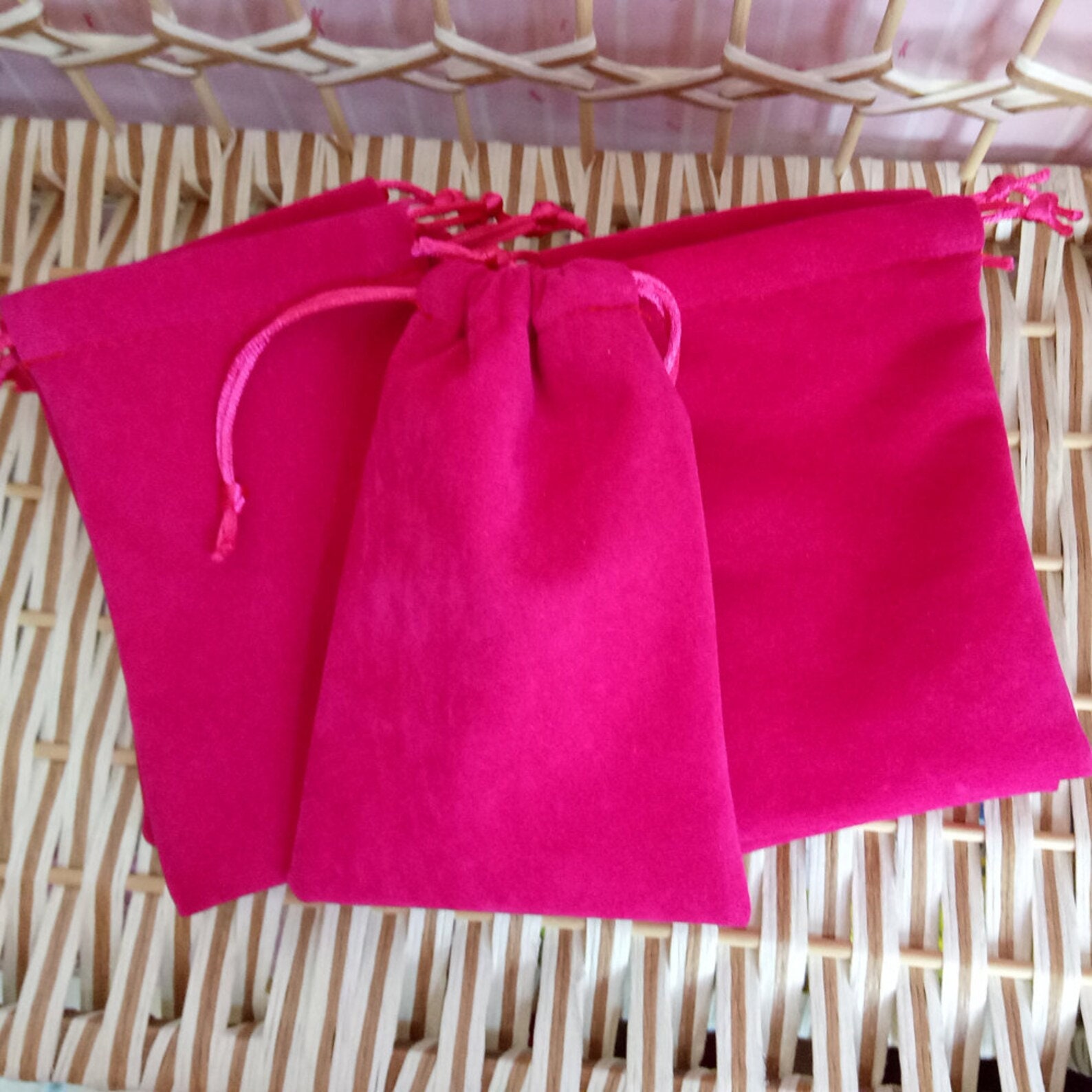 100 Pcs Pack Personalized Jewelry Bags With Drawstring,soft Velvet ...