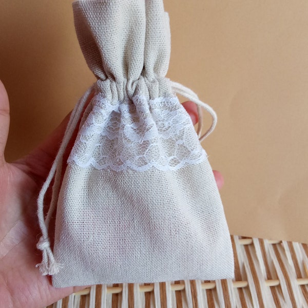 Linen Drawstring Bag - Etsy