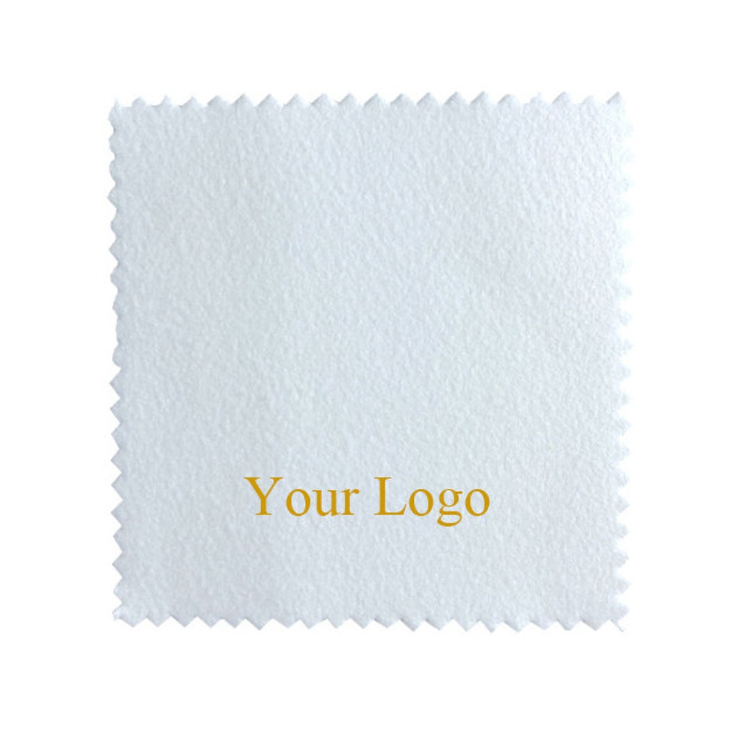 400pcs Silver Polishing Cloth Custom Logo 8x8cm Jewelry Cleaning Cloth ...