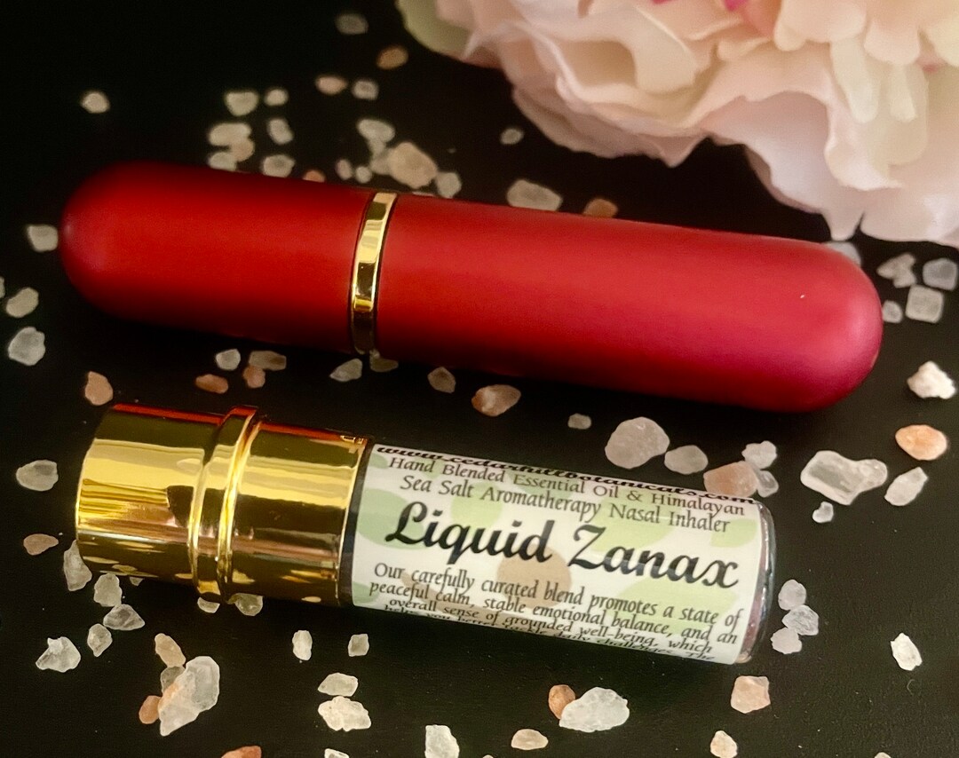 Liquid Xanax Aromatherapy Inhaler, Essential Oil Blend With Himalayan Sea Salt, Boujie Gifts ...