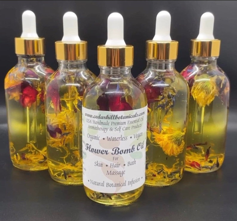 24K Gold Infused Flower Bomb Oil: Pheromone Beauty Elixir - Etsy