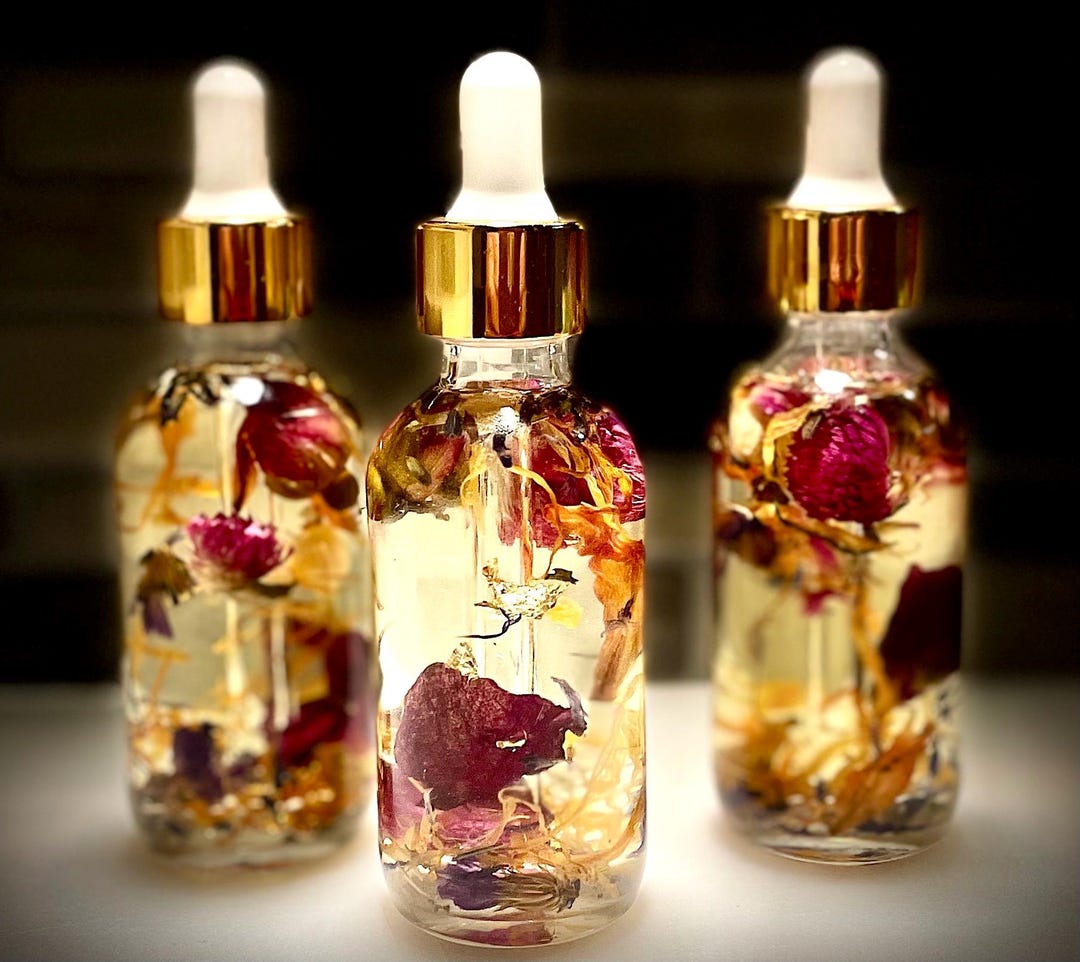 24K Gold Infused Flower Bomb Oil: Pheromone Beauty Elixir - Etsy