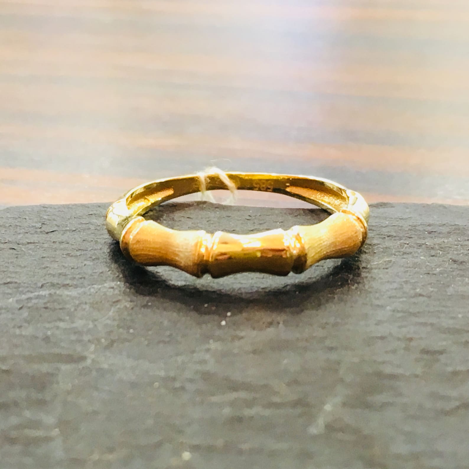 Gold Ring Bamboo Stick Solid Gold 14k Bamboo Gold Ring - Etsy