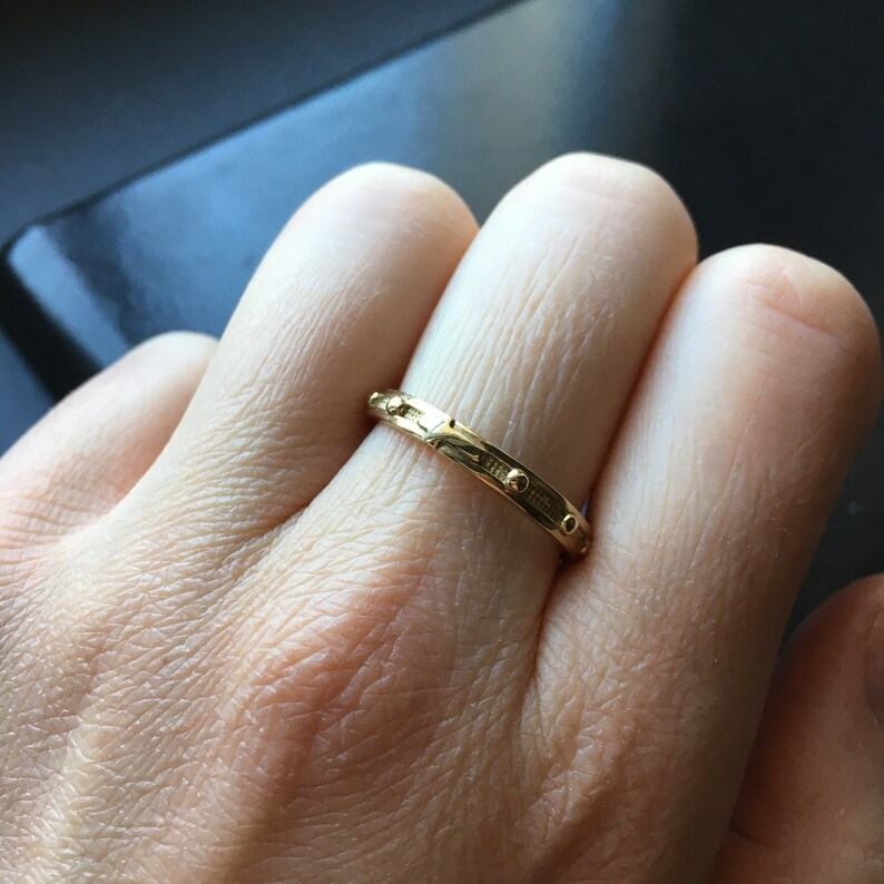 Rosary Ring Christian Ring Catholic Pray Ring Gold Rosary | Etsy