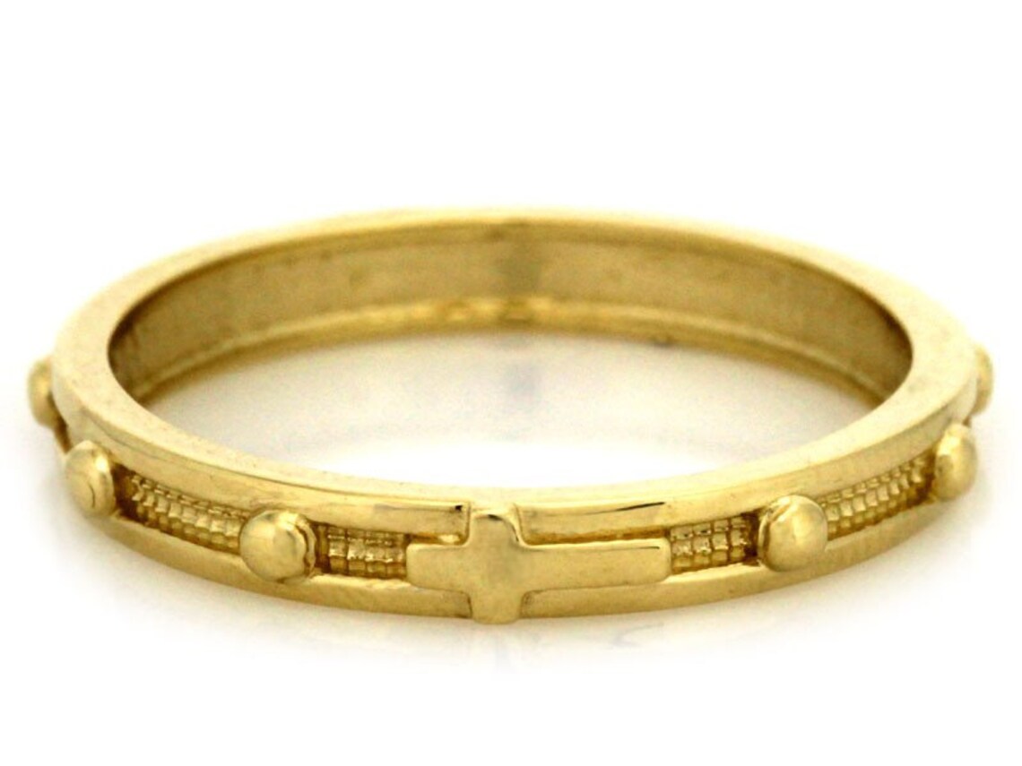 Rosary Ring Christian Ring Catholic Pray Ring Gold Rosary | Etsy