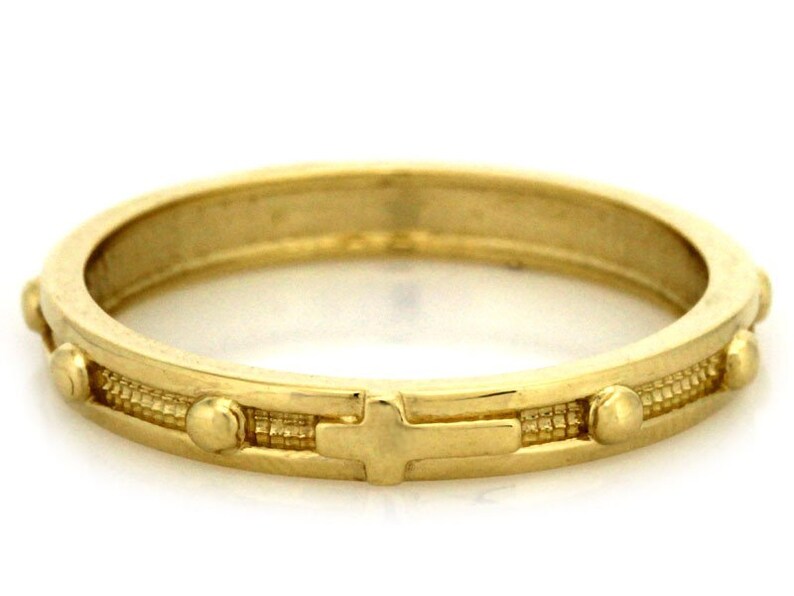 Rosary Ring Christian Ring Catholic Pray Ring Gold Rosary | Etsy