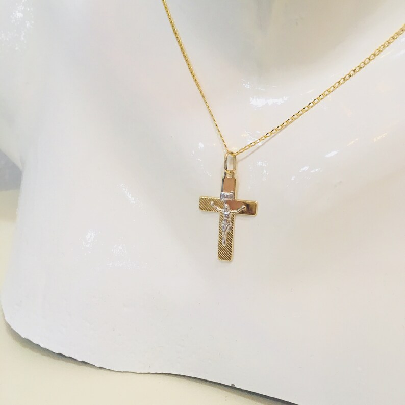 Cross Gold, Solid Gold 14k, Christian Jewelry, Religious Cross, Cross ...
