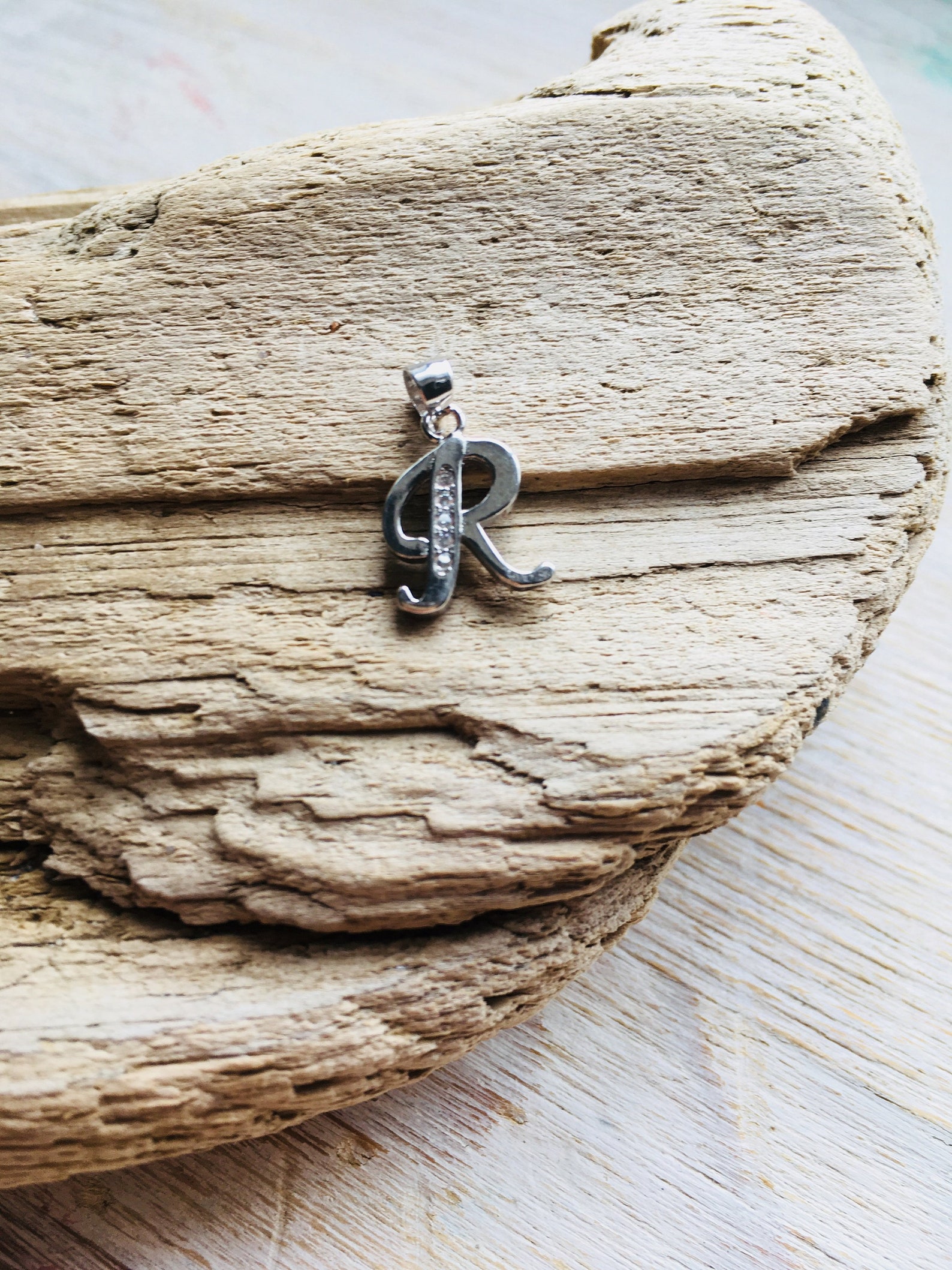 Letter Pendant R Pendant Letter R Letter R Pendant silver | Etsy