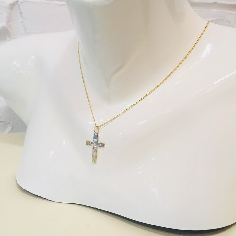 Cross Gold, Solid Gold 14k, Christian Jewelry, Religious Cross, Cross ...