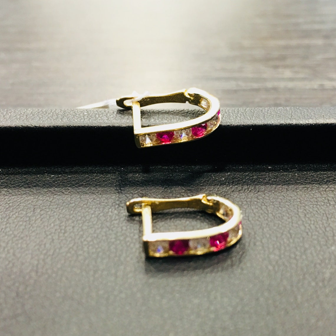 Solid Gold Latch Back Earrings Gold Earrings 9kt Earrings - Etsy