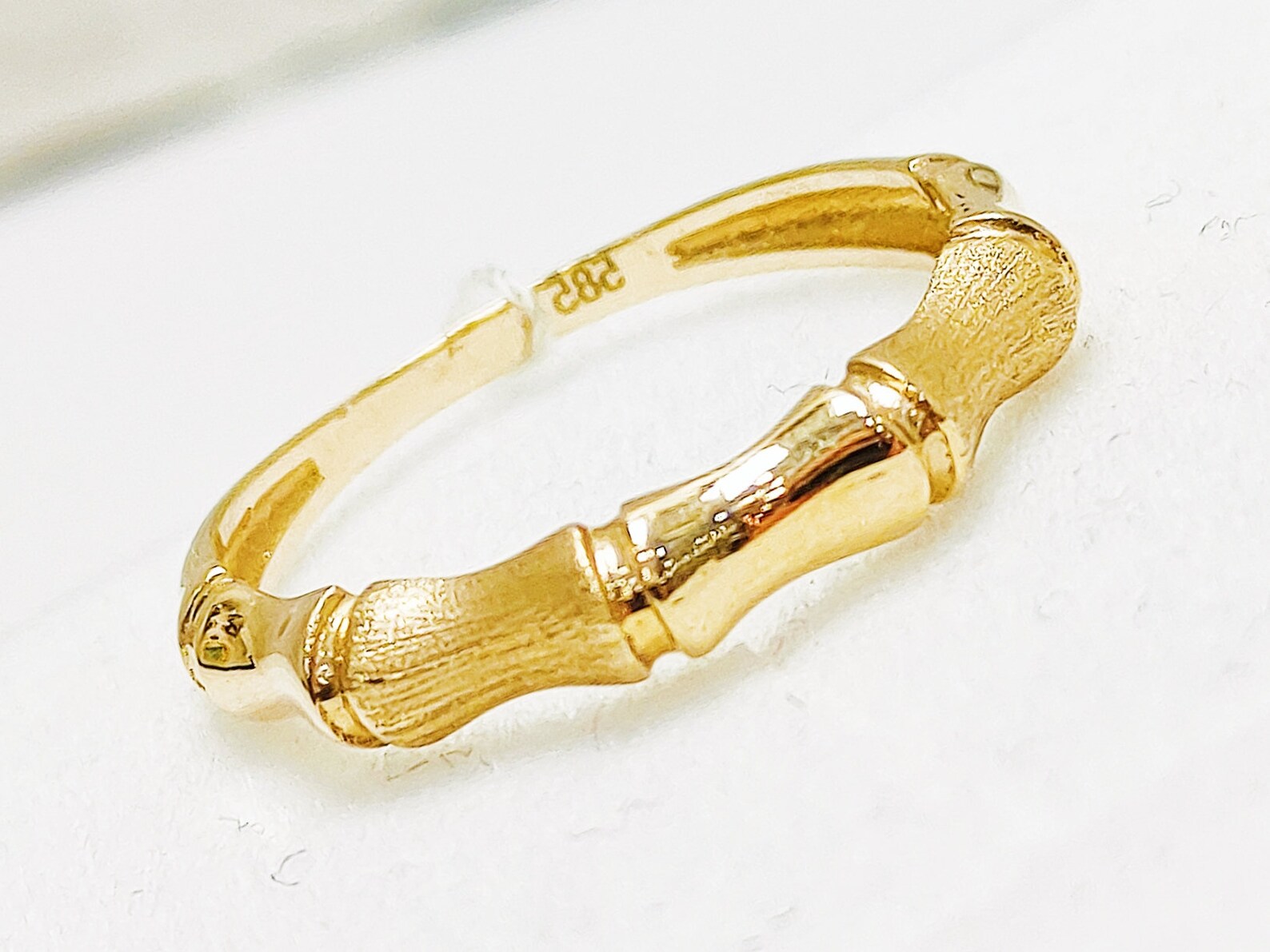 Gold Ring Bamboo Stick Solid Gold 14k Bamboo Gold Ring - Etsy