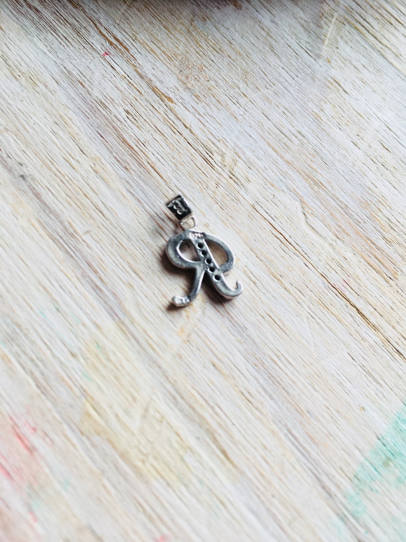 Letter Pendant R Pendant Letter R Letter R Pendant Silver - Etsy