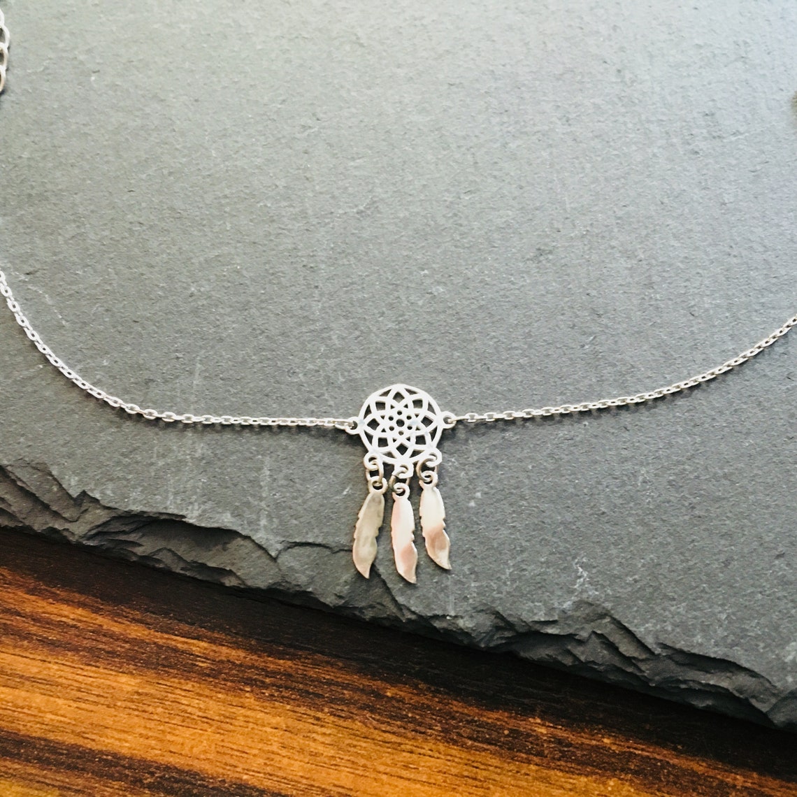 Dream Catcher Bracelet Silver Bracelet Silver Dreamcatcher | Etsy