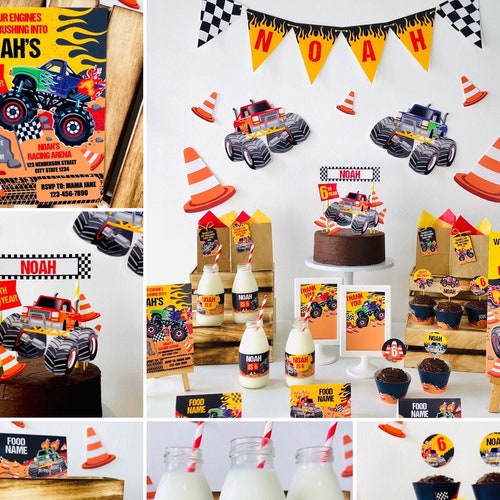 Monster Truck Party Signs Printable Pack/ Monster Jam Party - Etsy Canada