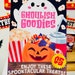 Halloween Movie Night Concession Sign Editable Printable/ Halloween ...
