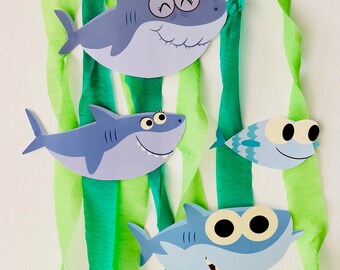 Baby shark printable | Etsy