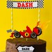 Race Car Cake Topper/ Car Racing Birthday Cake Topper EDITABLE ...