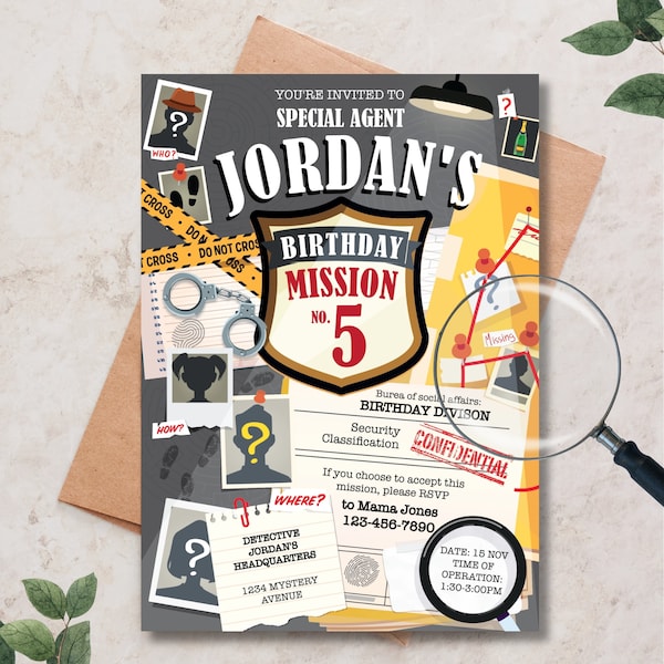 Detective Party - Etsy