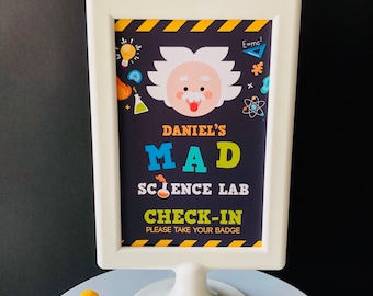 Mad Science Lab Access Card EDITABLE Printable | Etsy