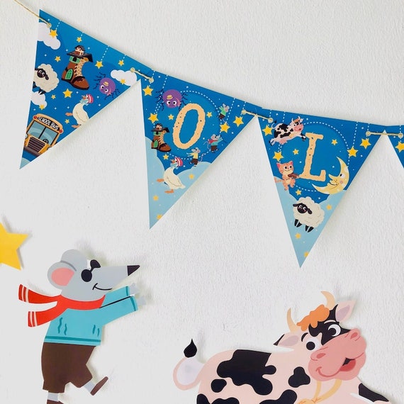 Nursery Rhyme Lullabies Birthday Banner/ First Birthday Party ...