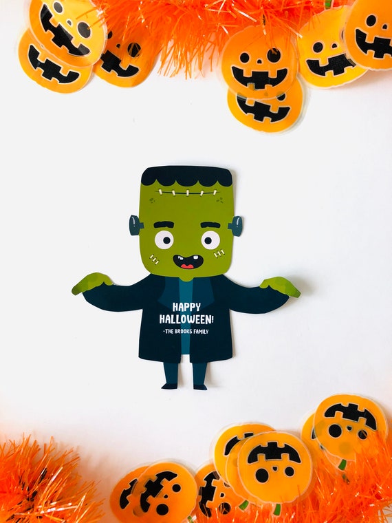 Halloween Frankenstein Fun Treats EDITABLE Printables/ Cute Halloween ...