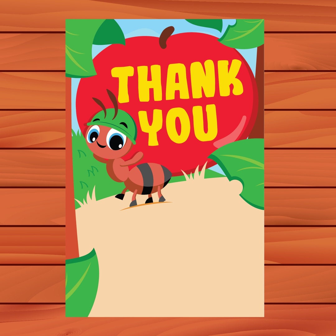 Ants Go Marching Thank You Cards Editable Printable - Etsy