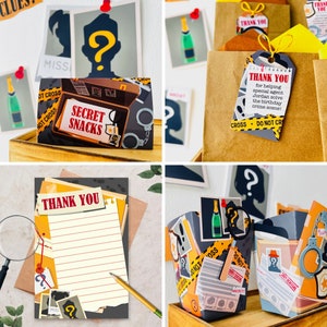 Editable Detective Party Decoration Kit | Printable Secret Agent Theme ...