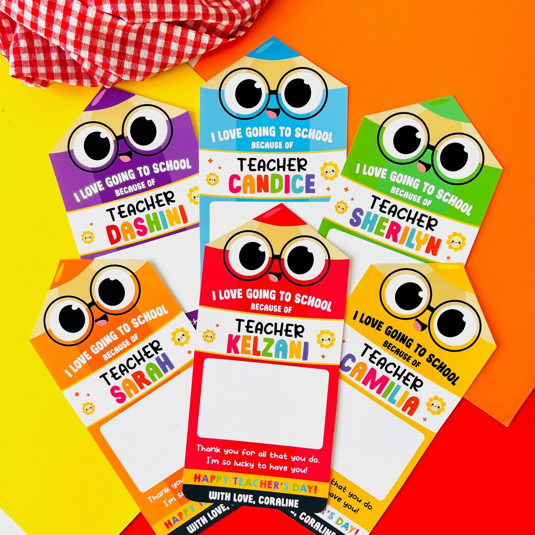 Teachers Day Gift Card Holder Printable Teacher Appreciation, Back to ...