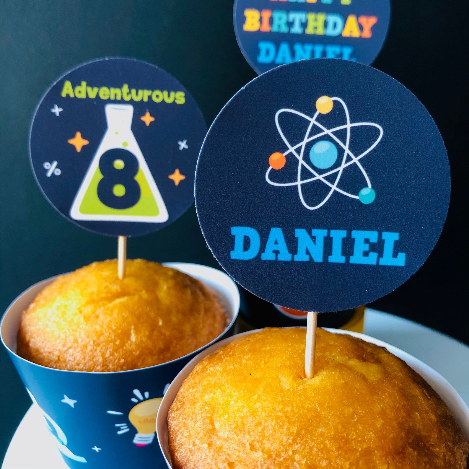 Mad Science Party Cupcake Toppers/ Scientist Party Cupcake | Etsy