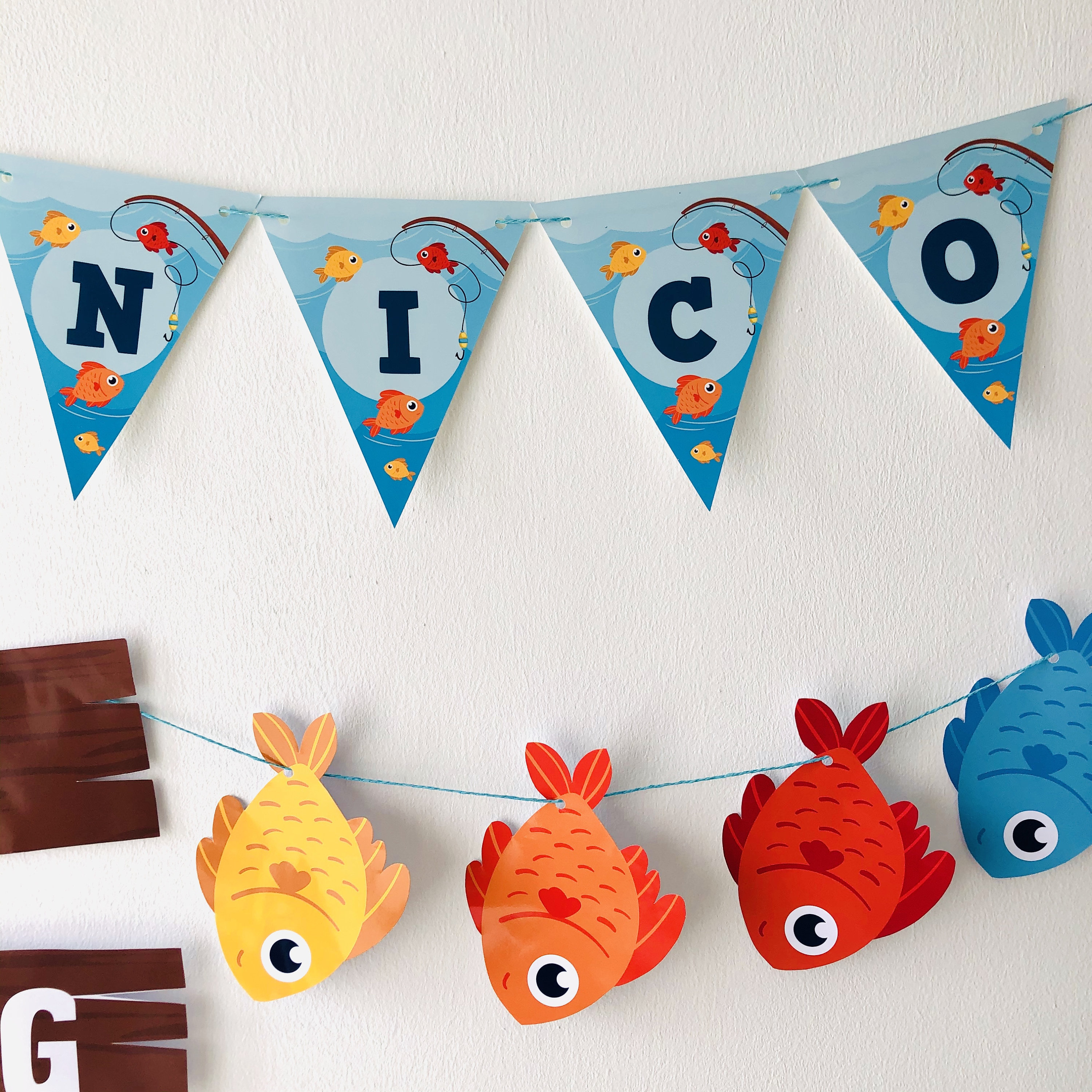 Fishing Birthday Party Banner/ Gone Fishing Banner EDITABLE | Etsy