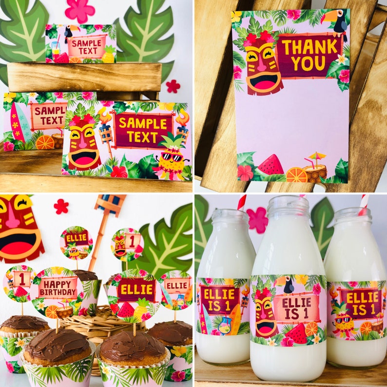 Luau Birthday Party/ Hawaiian Party/ Summer Tropical Party - Etsy