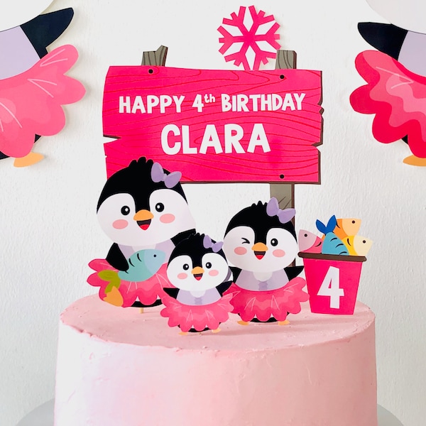 Penguin Cake Topper - Etsy