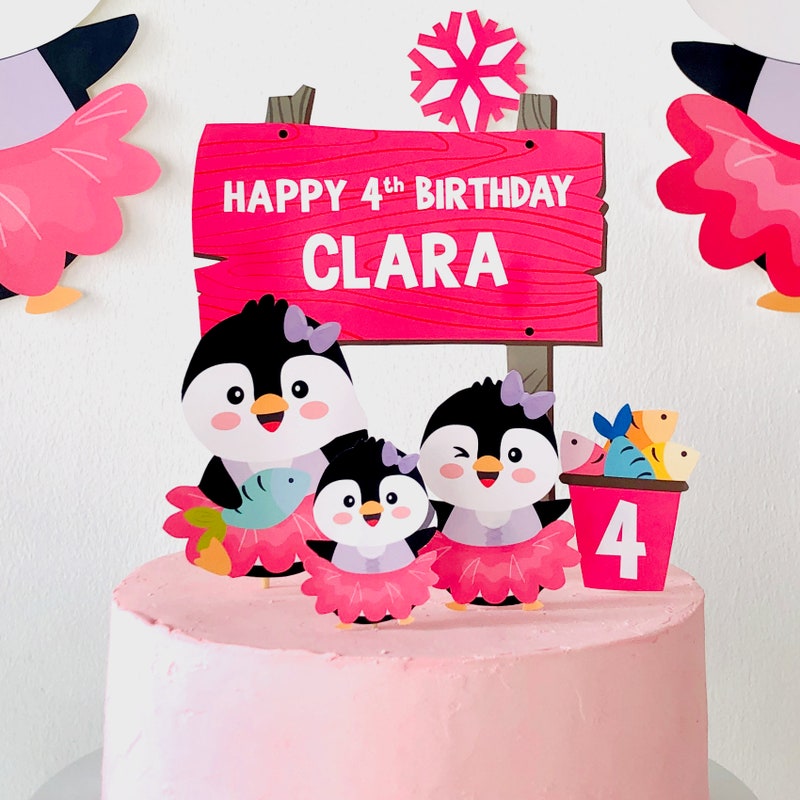 Penguin Cake Topper - Etsy