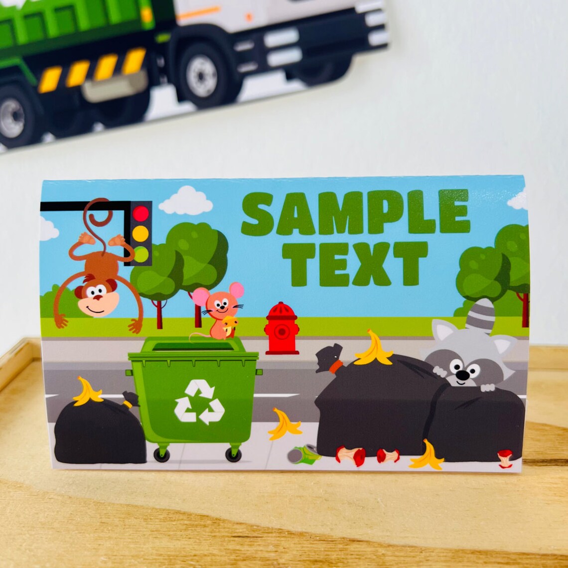 Garbage Truck Party Food Labels Printables/ Trash Bash Party - Etsy