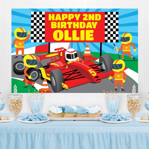 Grand Prix Party Banner - Etsy