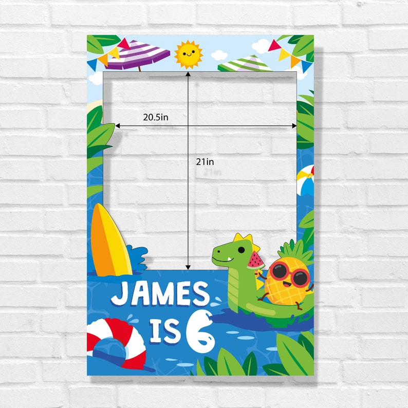 Summer Pool Party Photo Booth Printable Kit/ Beach Party Water - Etsy