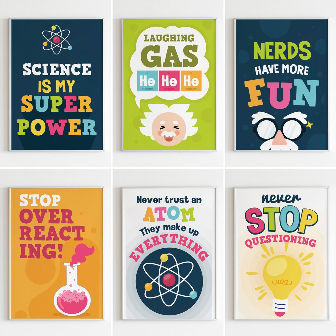 Scientist Classroom Posters/ Science Party Signs Party Decorations ...