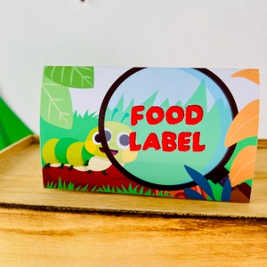 Bugs and Insects Party Food Labels | Editable Printable (digital ...
