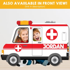 Ambulance Photo Booth Props EDITABLE Printable/ Hospital Party Photo ...