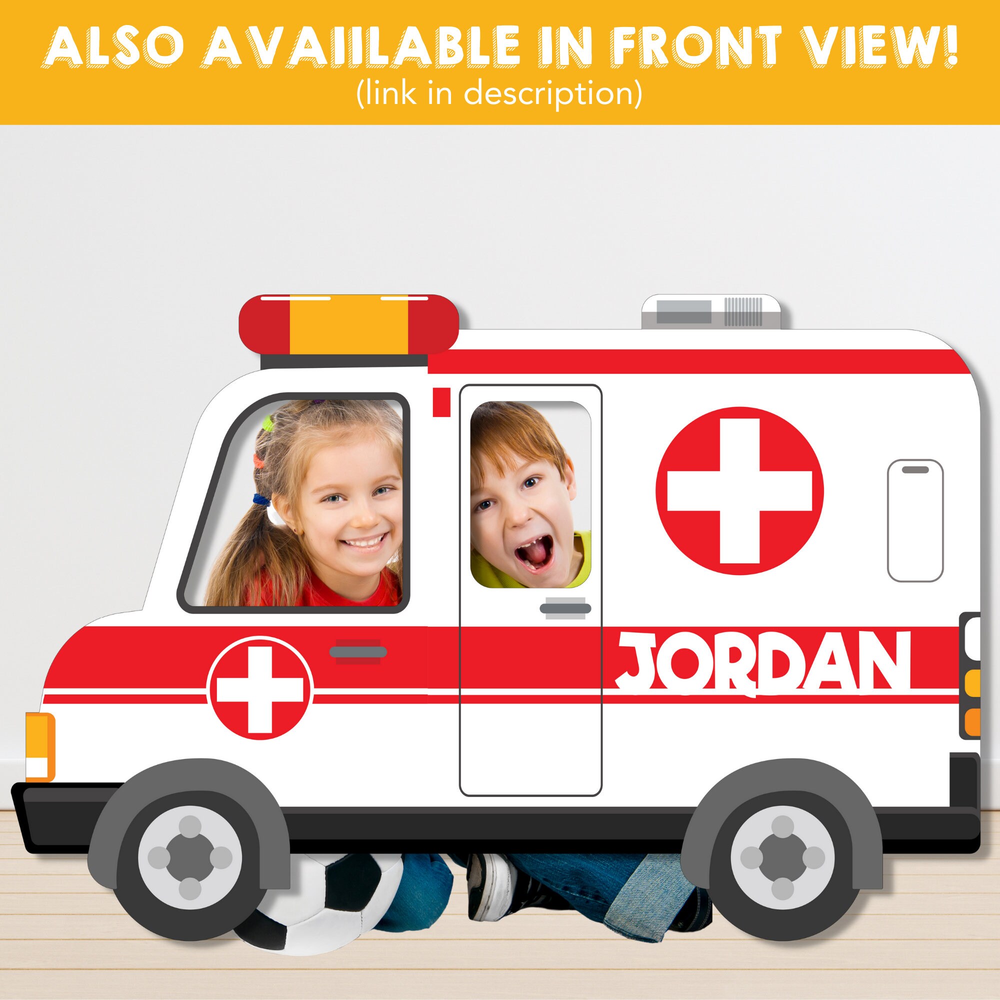 Editable Ambulance Photo Booth Prop (printable) - Etsy