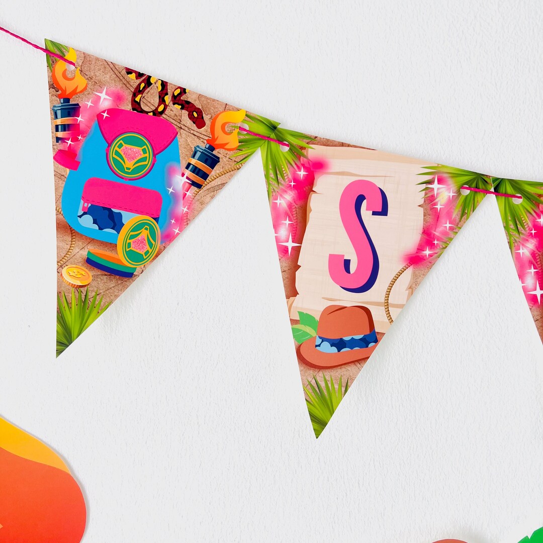 Indiana Jones Girl Birthday Banner Party Printable/ Ridley Jones Banner ...