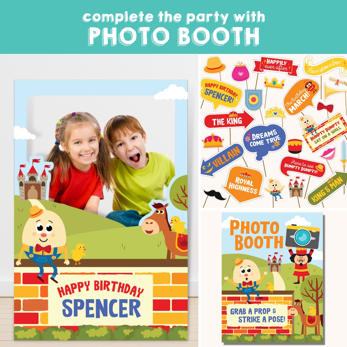 Humpty Dumpty Birthday Party Banner/ Humpty Dumpty Nursery Rhymes ...