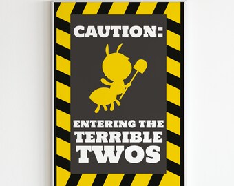 Terrible Twos Sign - Etsy