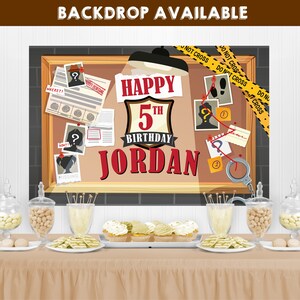 Detective Party Favors Gift Tags EDITABLE Printable | Murder Mystery ...