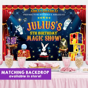 Magic Show Party Cut Outs Decorations Printable/ Greatest Showman Party ...