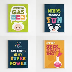 Scientist Classroom Posters/ Science Party Signs Party Decorations ...
