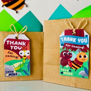 Bugs and Insects Party Favor Tags | EDITABLE Printable, Nature Theme ...