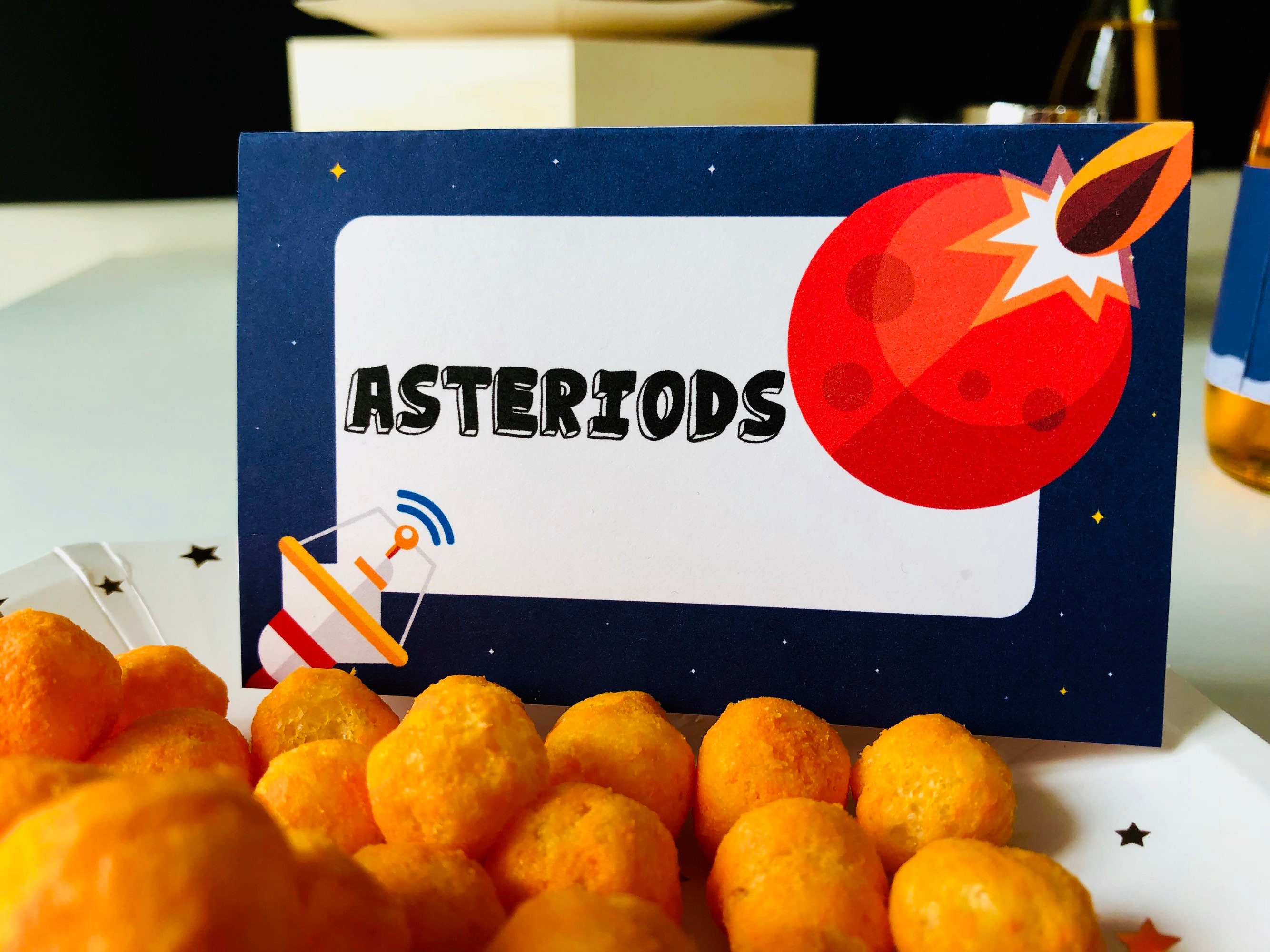 Space Themed Party Food Tents/ Galaxy themed Party Food | Etsy