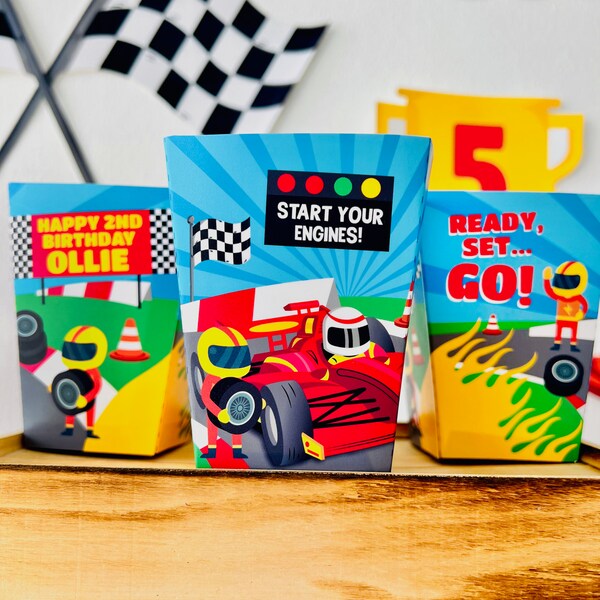 Race Car Snack Box - Etsy